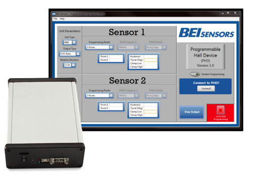 Customize position sensor output with the Programmable Hall Device