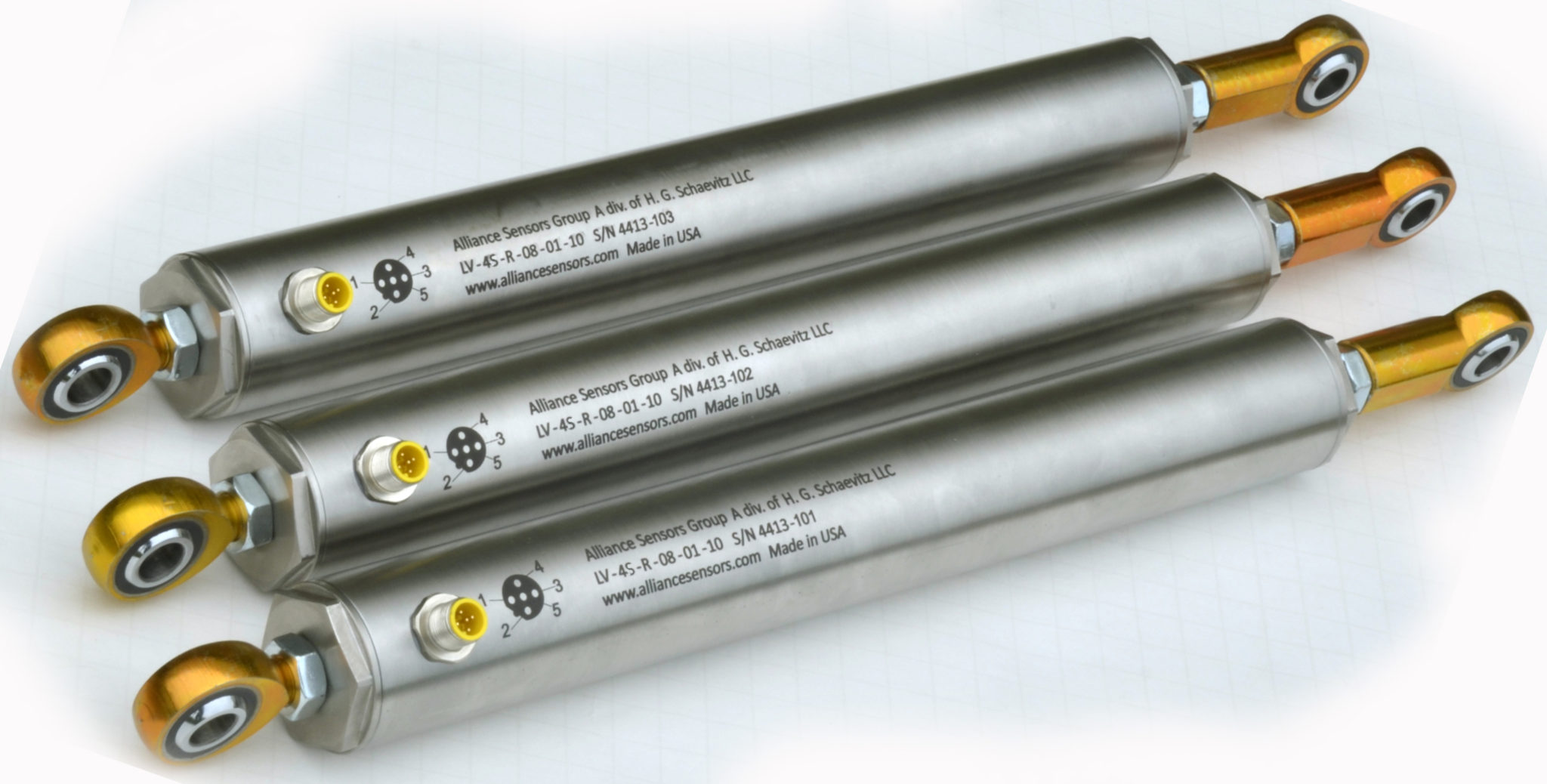 Alliance Sensors Group's LV-45 Series LVIT linear position sensors
