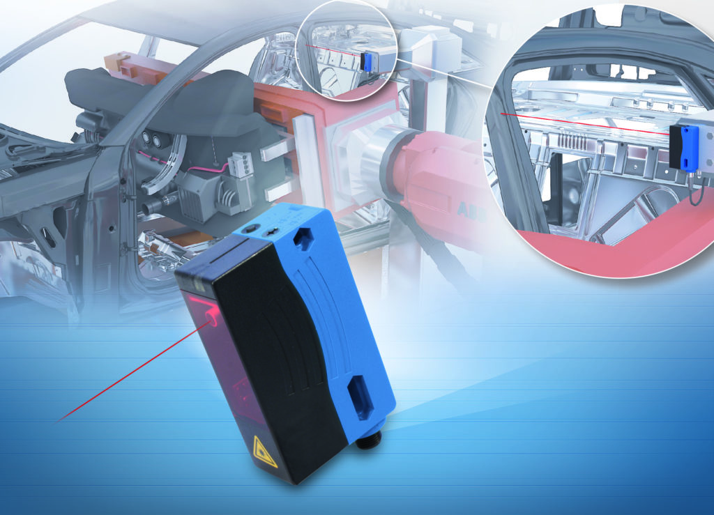 Laser distance sensors for precise robot positioning