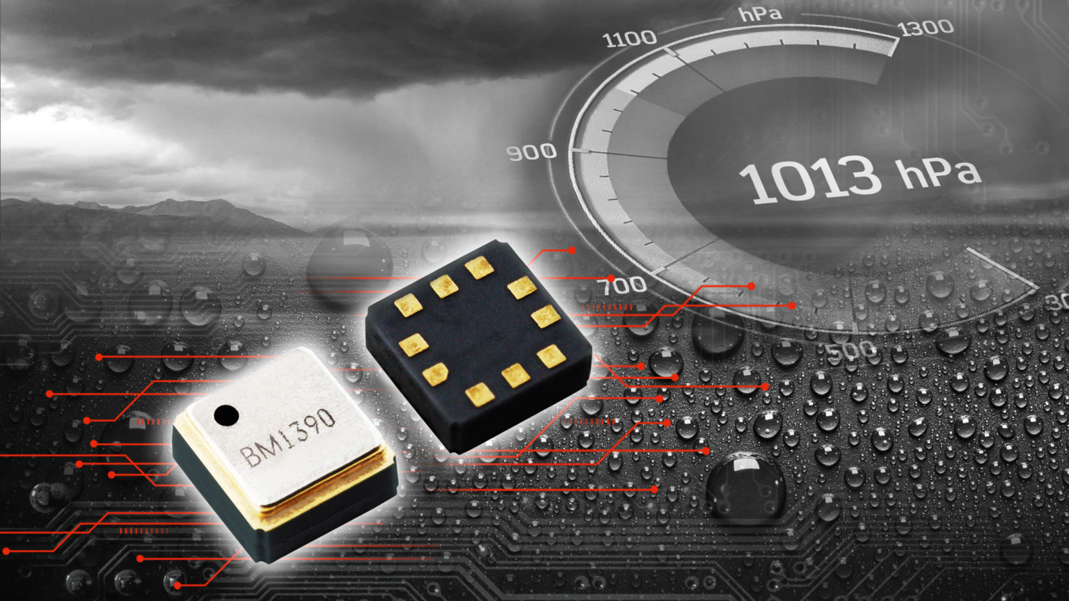 Compact IPX8-rated barometric pressure sensor IC:boasts high accuracy